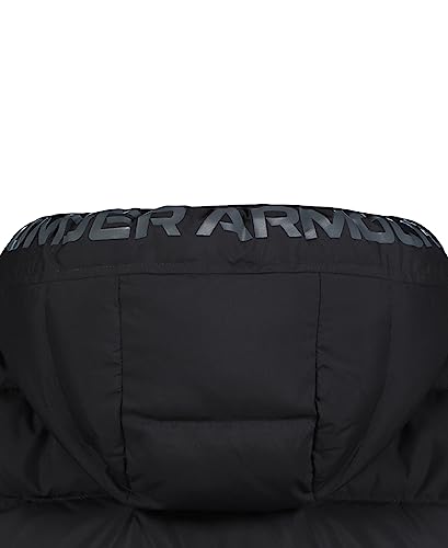 Under Armour Boys' Pronto Puffer Jacket, Mid-Weight, Zip Up Closure, Repels Water, Black Colorblock
