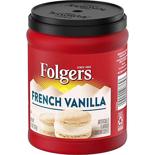 Folgers French Vanilla Flavored Ground Coffee, 11.5 Ounces