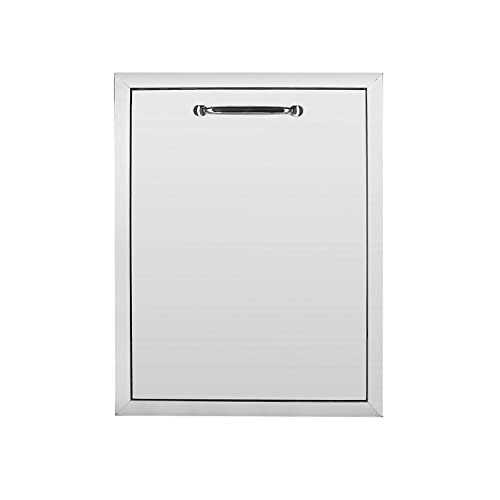 Karpevta Built-in Trash Drawer W20''XD20.9''XH27''Propane Drawer and Adjustable Garbage Ring Roll-Out Trash/Propane Tank Drawer Storage Trash Bins/Propane Tank for BBQ Island Patio Grill Station