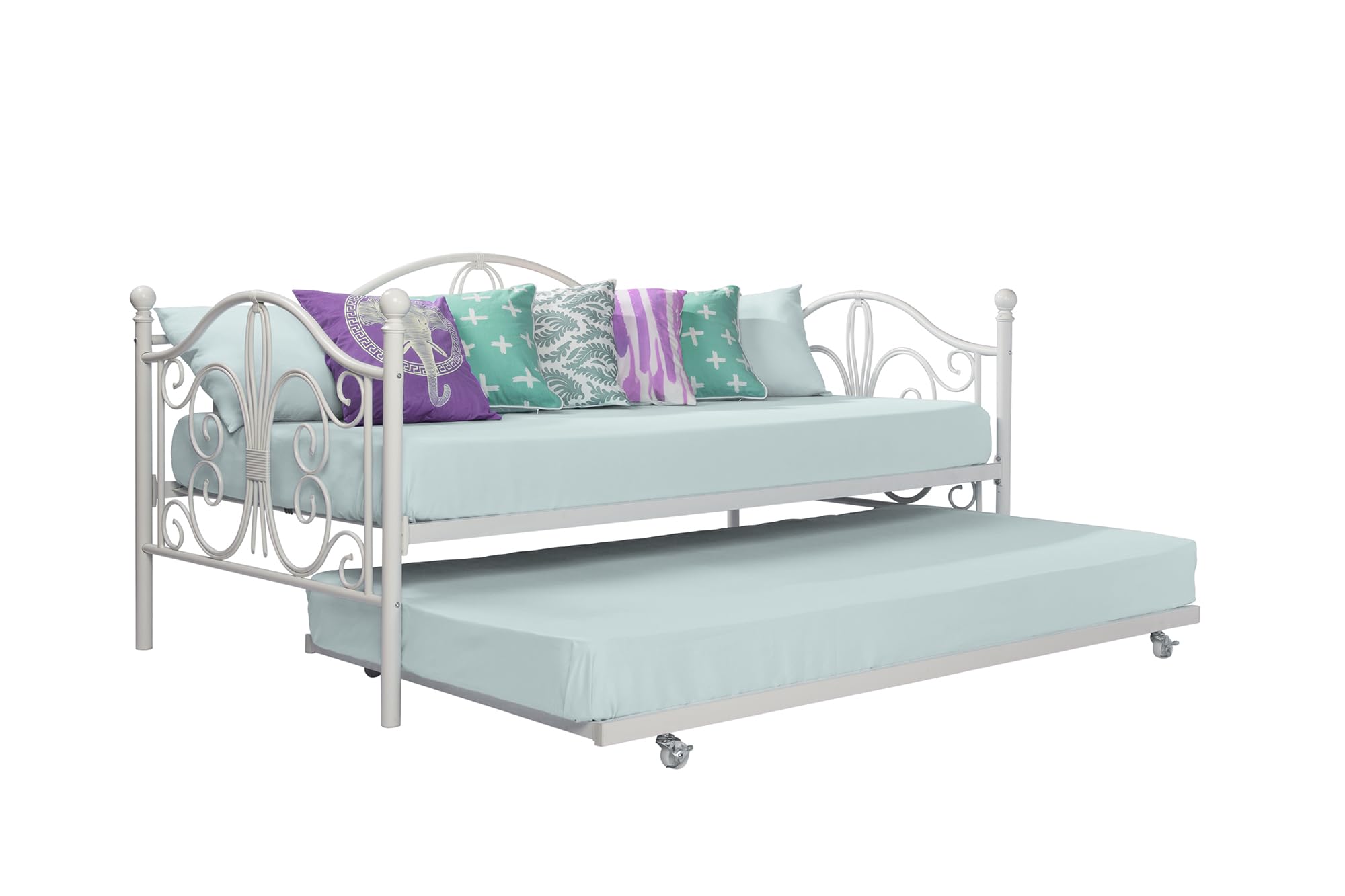 DHP Bombay Trundle Twin Metal Daybed, Bronze
