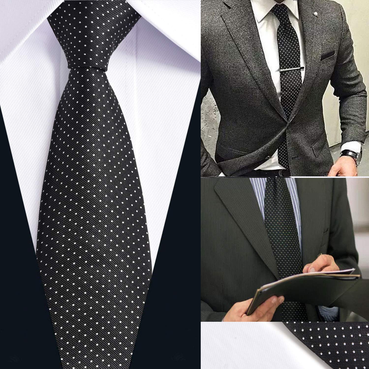 CROATTA Men's Ties Floral Ties for Men Burgundy Ties for Men Wedding Jacquard Luxury Flower Pattern Necktie