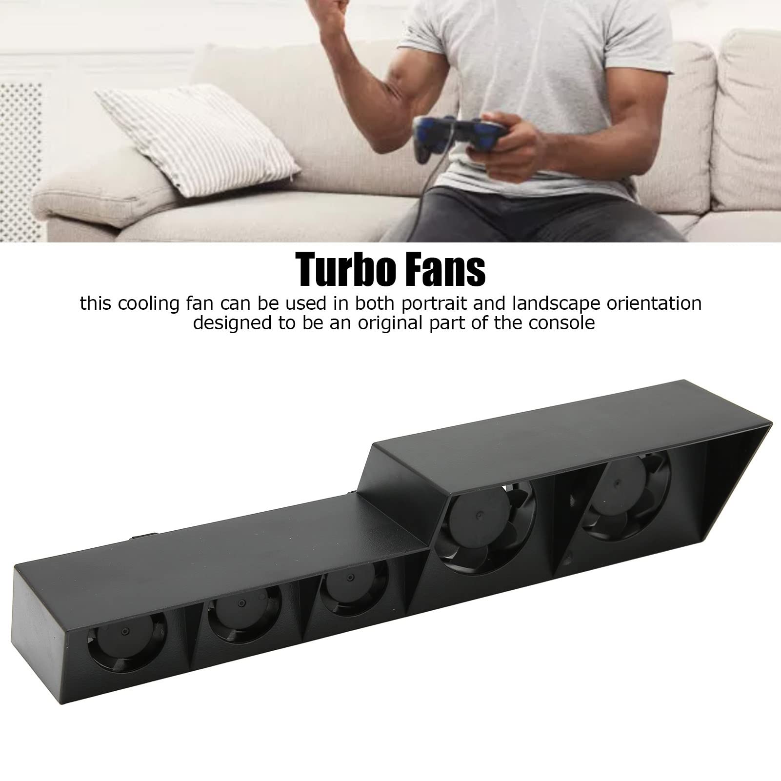 DONN , 5 Fan Temperature Control Auto Mode Three Different Cooling Modes Cooling Fan for for 4 Gaming Console