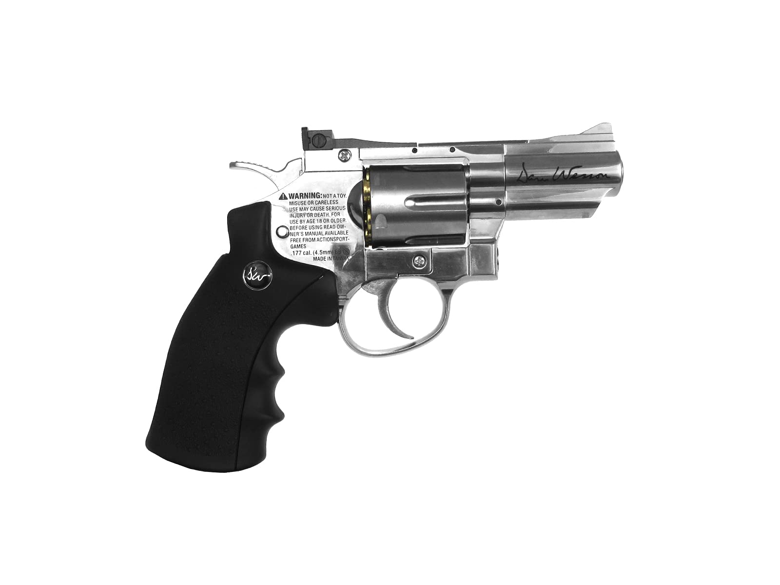 Dan Wesson ASG 2.5" CO2 Powered Air Revolver, Silver