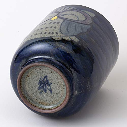 Hasami Ware 83972 Hot Water Only (Large), Hand Owl Pattern, Blue