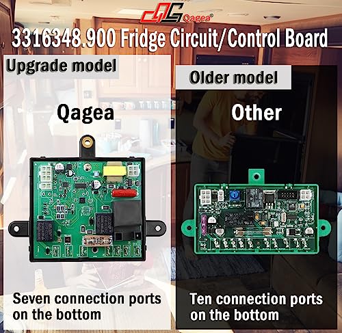 Qagea 3316348.900 Rv Refrigerator Power Module Board, Fridge Circuit/Control Board Replace 3316348.000 Compatible with Dometic DM2652; DM2662; DM2663; DM2852; DM2862; RM2451; RM2454; RM2551; RM2554