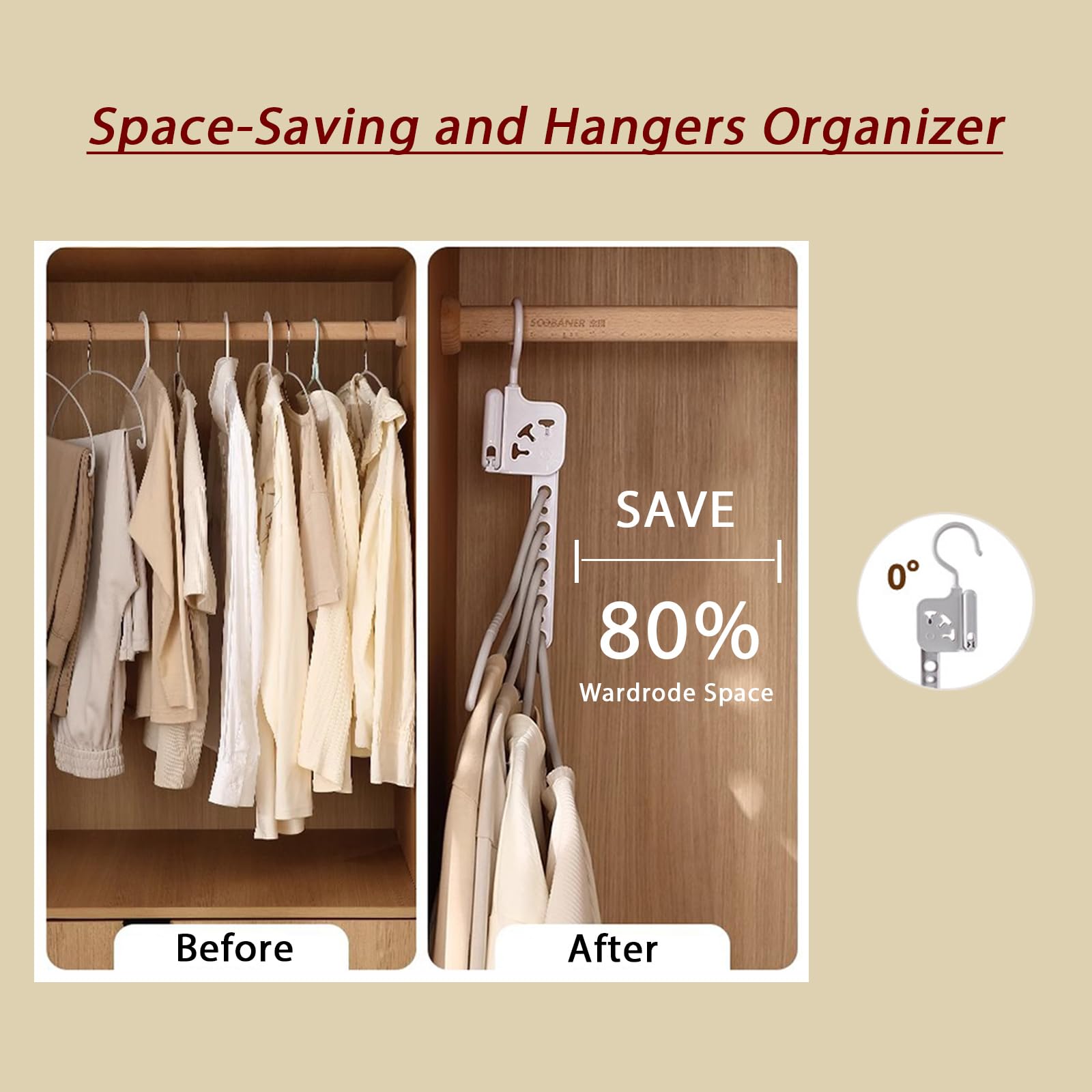 Travel Folding Drying Rack for Clothes with 5 Travel Hangers with Clips, Over The Door Hanger Hook, Storage Bag, Lightweight, Small-Size, Space-Saving for Laundry, Dorm, RV, Hotel