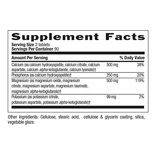 Country Life Target-Mins - Cardiovascular Health Support with Magnesium, Potassium & Calcium, Free-Form Amino Acids, Zinc-Free Electrolyte Supplement