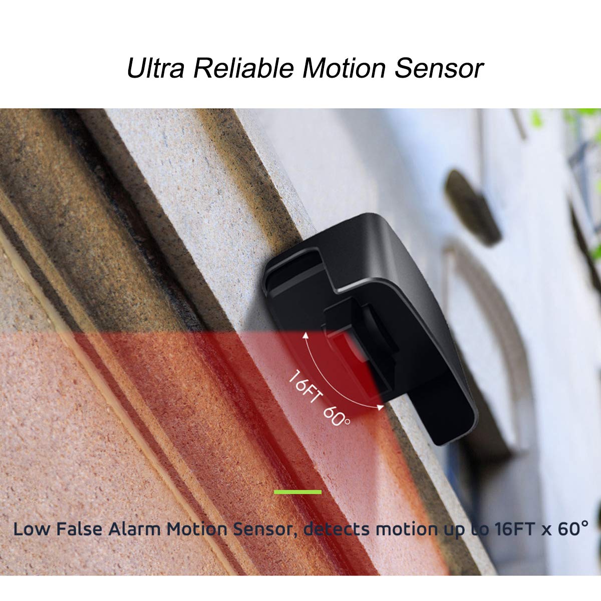 Driveway Alarm, Long Range Wireless Motion Sensor Alarm Outdoor Indoor, Weatherproof Motion Detector Alert for DIY Security Alert System for Outside Yard, Garage, Gate, Pool Safety