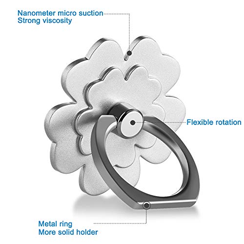 SENHAI Cell Phone Ring Stand Holder, 5 Pack 360° Rotation Metal Universal Finger Ring Grip Stand Holder Compatible with iPhone Xs Max XR X 8 7 6 6s Plus Ipad Samsung Tablet Smartphones - 5 Colors