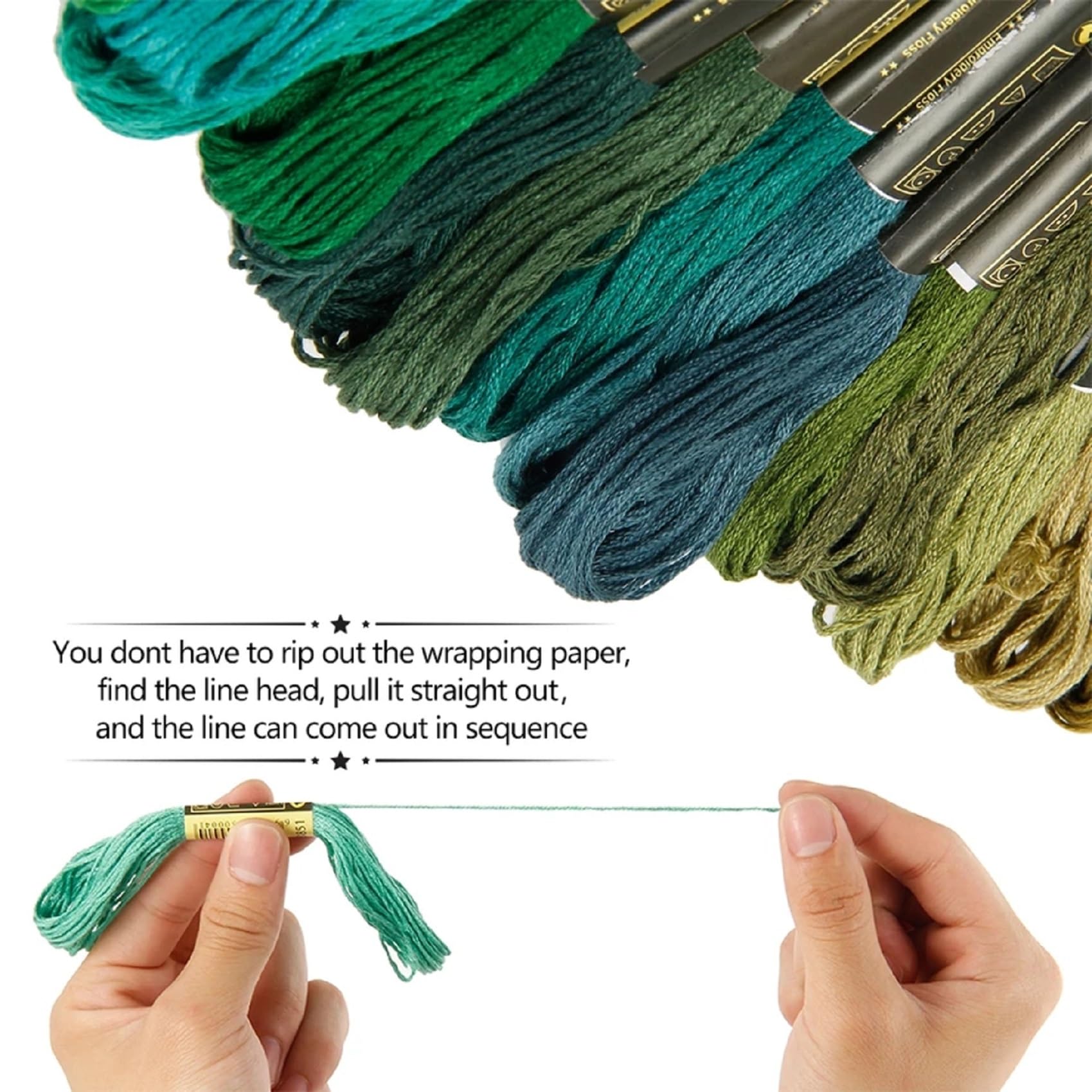 Dimension Embroidery Floss 447 Skeins Cross Stitch Thread Rainbow Color Friendship Bracelets Floss Crafts Floss Embroidery Thread with Threading Tool