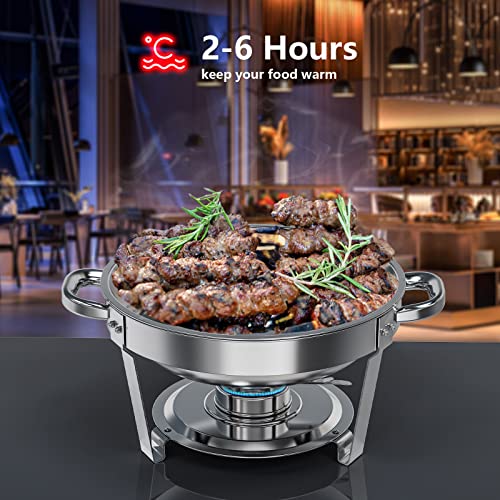 NPOUE Chafing Dish Buffet Set 5 QT Stainless Steel Buffet Servers And Warmers, Chaffing Servers With Covers, Catering, Chafer,Food Warmer For Partiesā¦