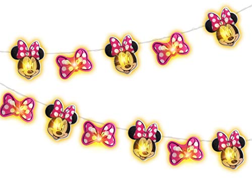 Disney Minnie Mouse 5 Piece String Lights - 5 Feet Long