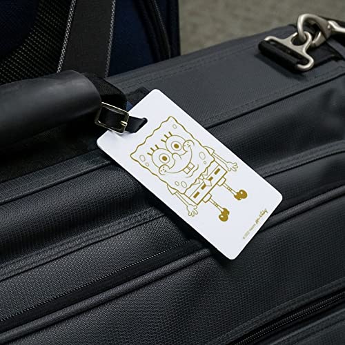 Spongebob Full Front Luggage ID Tags Suitcase Carry-On Cards - Set of 2