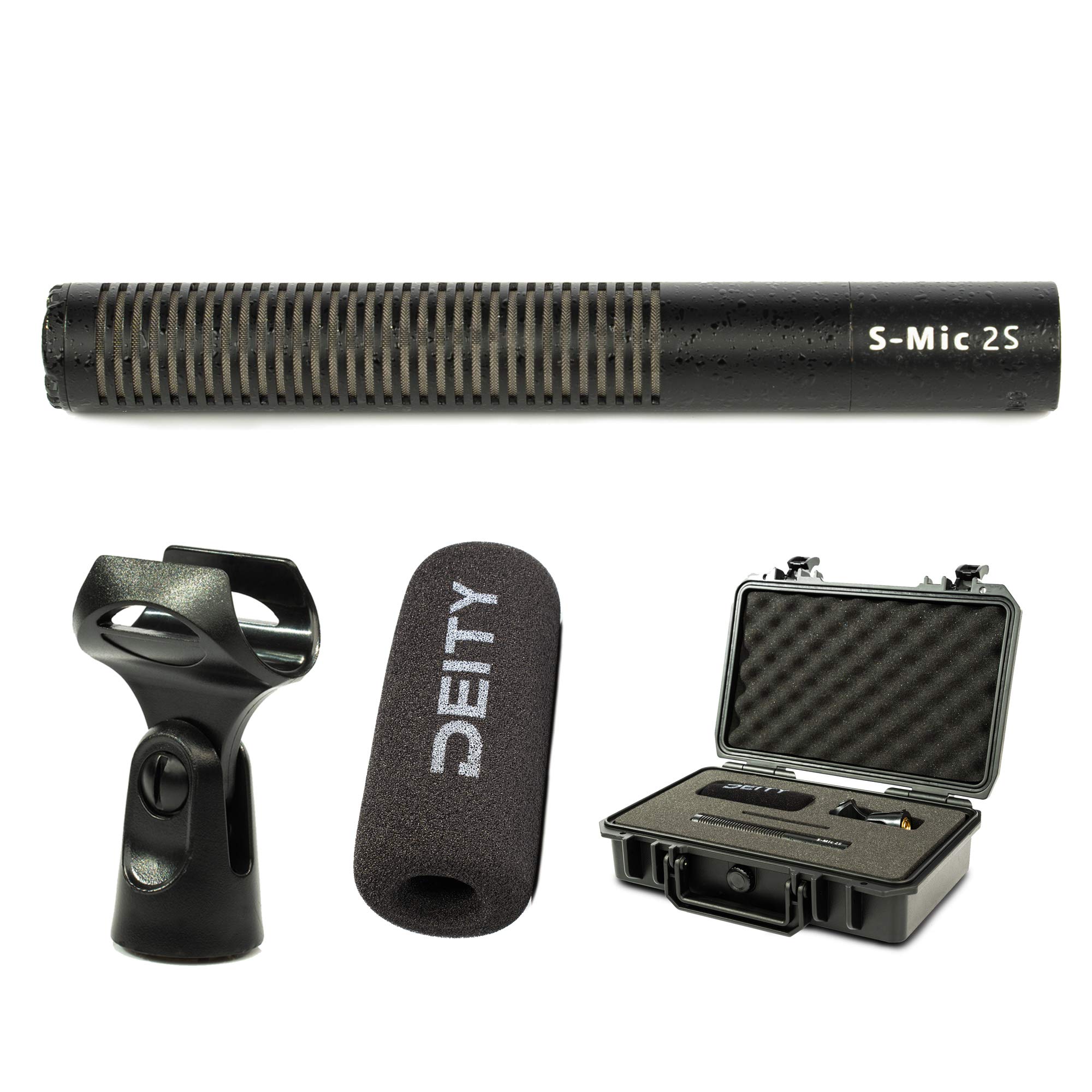 Deity S-Mic 2S Shotgun Microphone, Ultra Low Off-Axis Coloration, Low Inherent Self-Noise, Water Resistant, RF-Interference Proof, 24V/48V Phantom Powering, Super Cardioid Pickup Pattern, Only 3oz