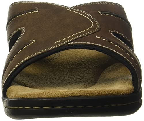 Dockers Men's Slide Sandal, Dark Brown, 10 Wide