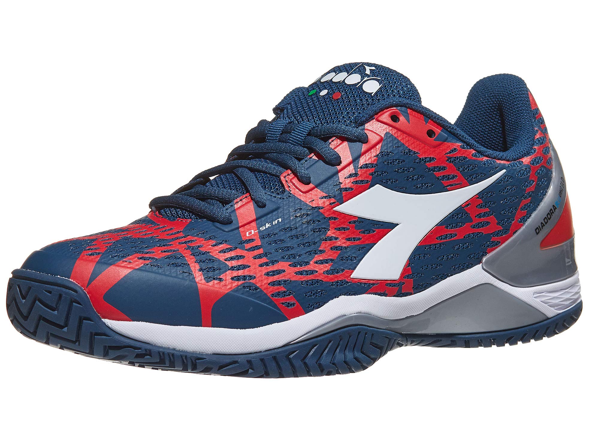 Diadora Mens Speed Blushield 2 Ag Tennis Sneakers Shoes Casual - Blue - Size 6 D