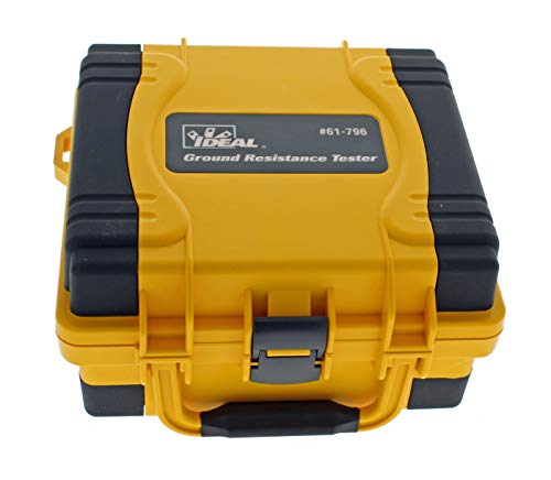 IDEAL INDUSTRIES INC. 61-796 Earth Ground Resistance Tester, 3-Pole, Carrying Case Included,Yellow,Green,Red