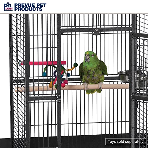 Prevue Pet Products Parrot Playtop Manor Bird Cage with Movable Stand and Activity Play Top for Large Birds