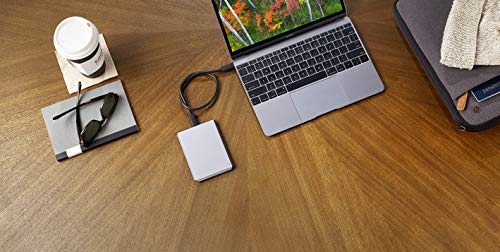 LaCie Mobile Drive 2TB External Hard Drive HDD – Space Gray USB-C USB 3.0, for Mac and PC Computer Desktop Workstation Laptop (STHG2000402) (Renewed)