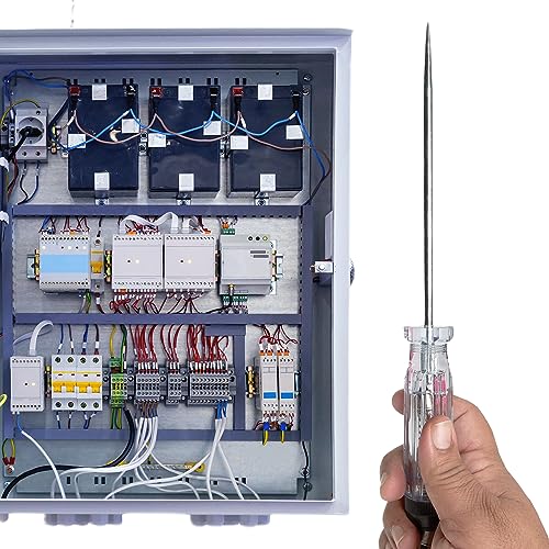 Katzco Circuit Continuity Tester - 6-12 Volt with 12 Foot Lead and Light Indicator for Fuse Testing, Light Sockets, Short Circuits, Wires, Electricians, Mechanics, Homeowners and Car Batteries