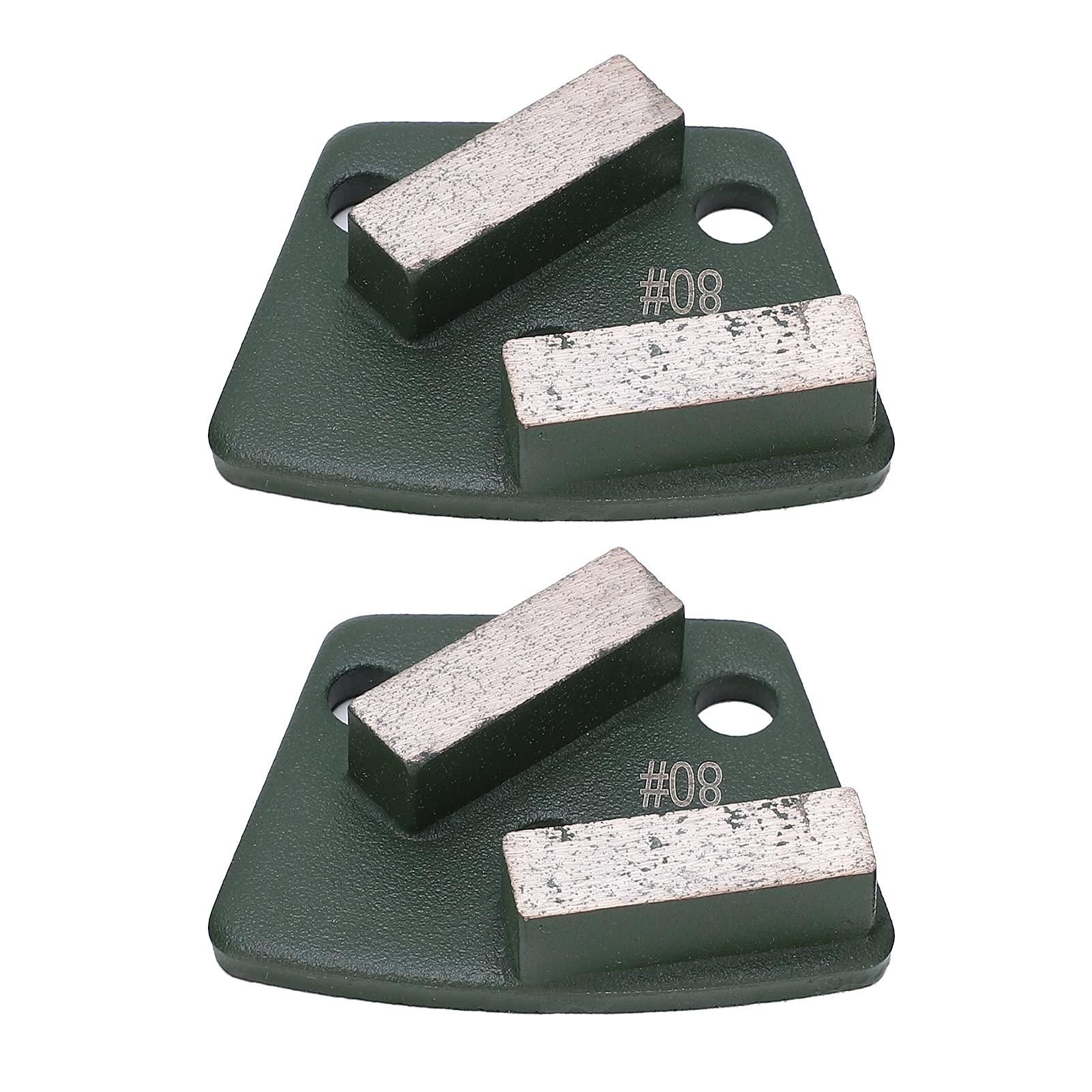 Diamond Floor Grinding Pad Disc, 3Pcs Diamond Grinding Shoes,Trapezoid Grinding Concrete Floor Cutting, Metal Polishing Pads Coating Disc Shoes 2 Long Teeth