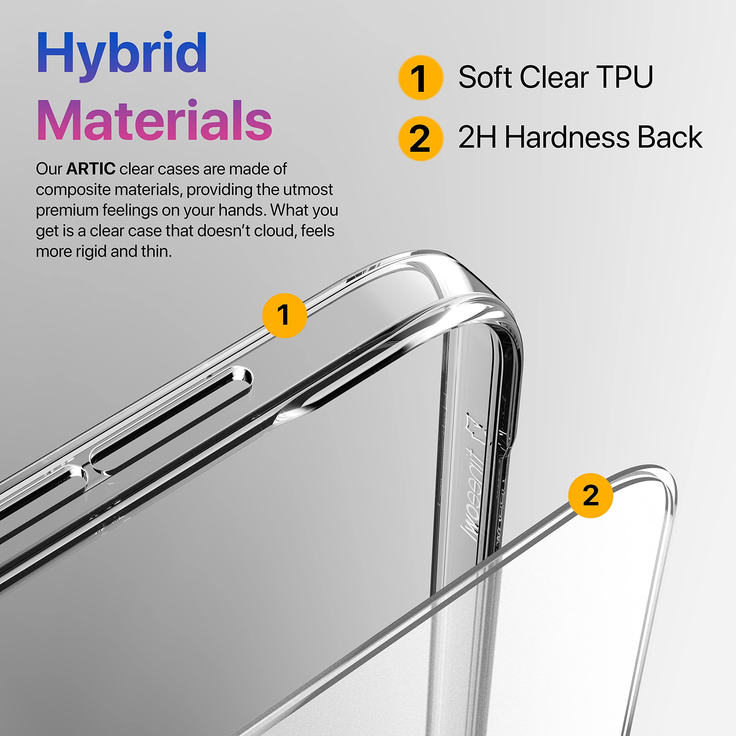 TineeOwl Arctic for iPad Mini 7 A17 Pro Case, iPad Mini 7th/6th Generation Ultra Thin Case (2024/2021) Crystal Clear Case, Supports Apple Pencil Charging and Touch ID, TPU Bumper (Clear)