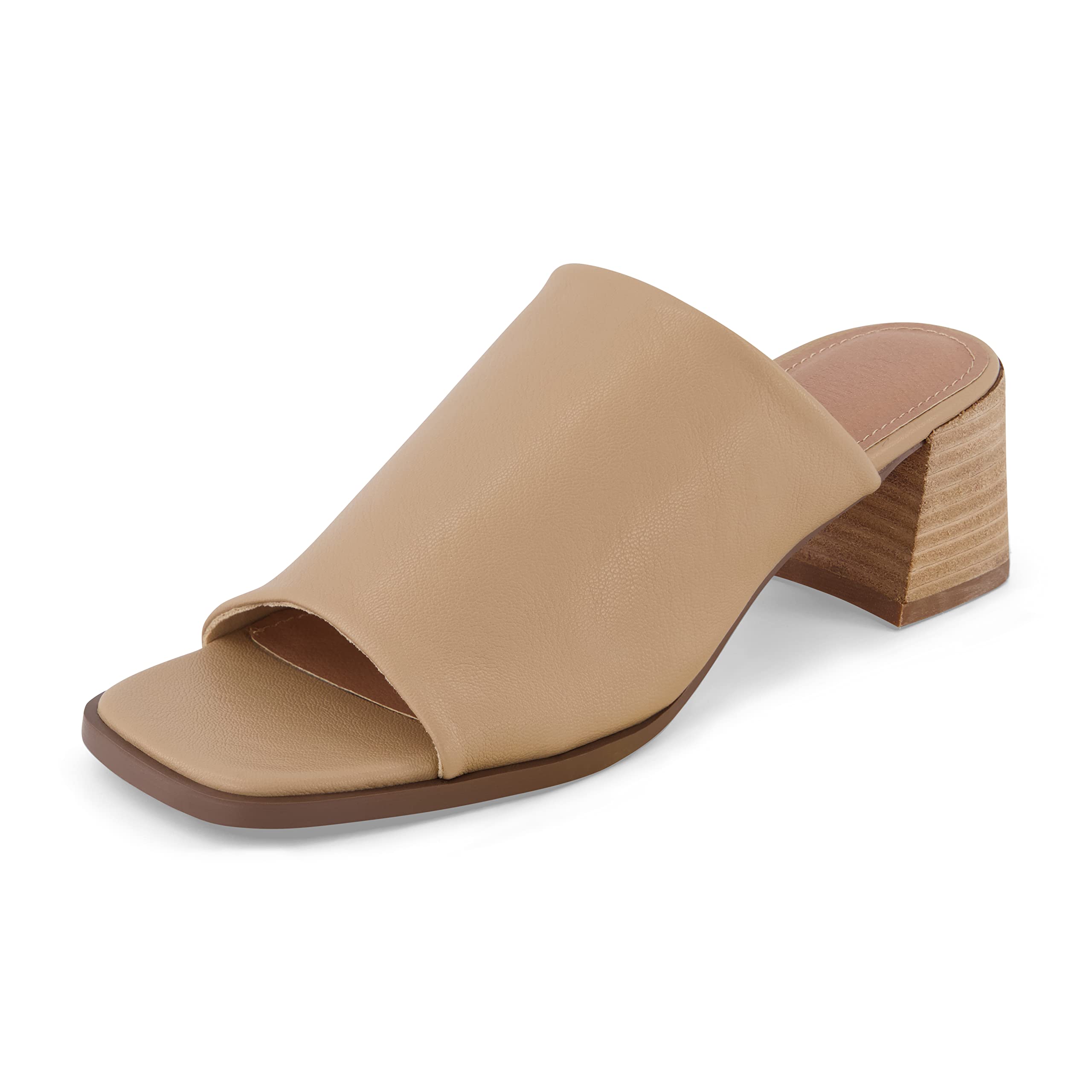 CUSHIONAIRE Women's Olympia one band dress sandal +Memory Foam, Wide Widths Available, Nude 7