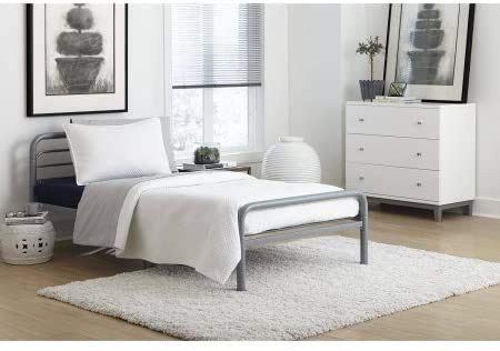 Dorel Home 6 Inch Polyester Filled Quilted Top Bunk Bed Mattress, Twin, Navy