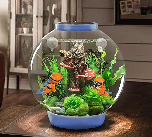 ZUOFANG 2Pcs Floating Aquarium Decorations, Small Fish Tank Decorations Decor, Betta Fish Toys for Fish Tanks Accessories, Cute Miniature Little Diver