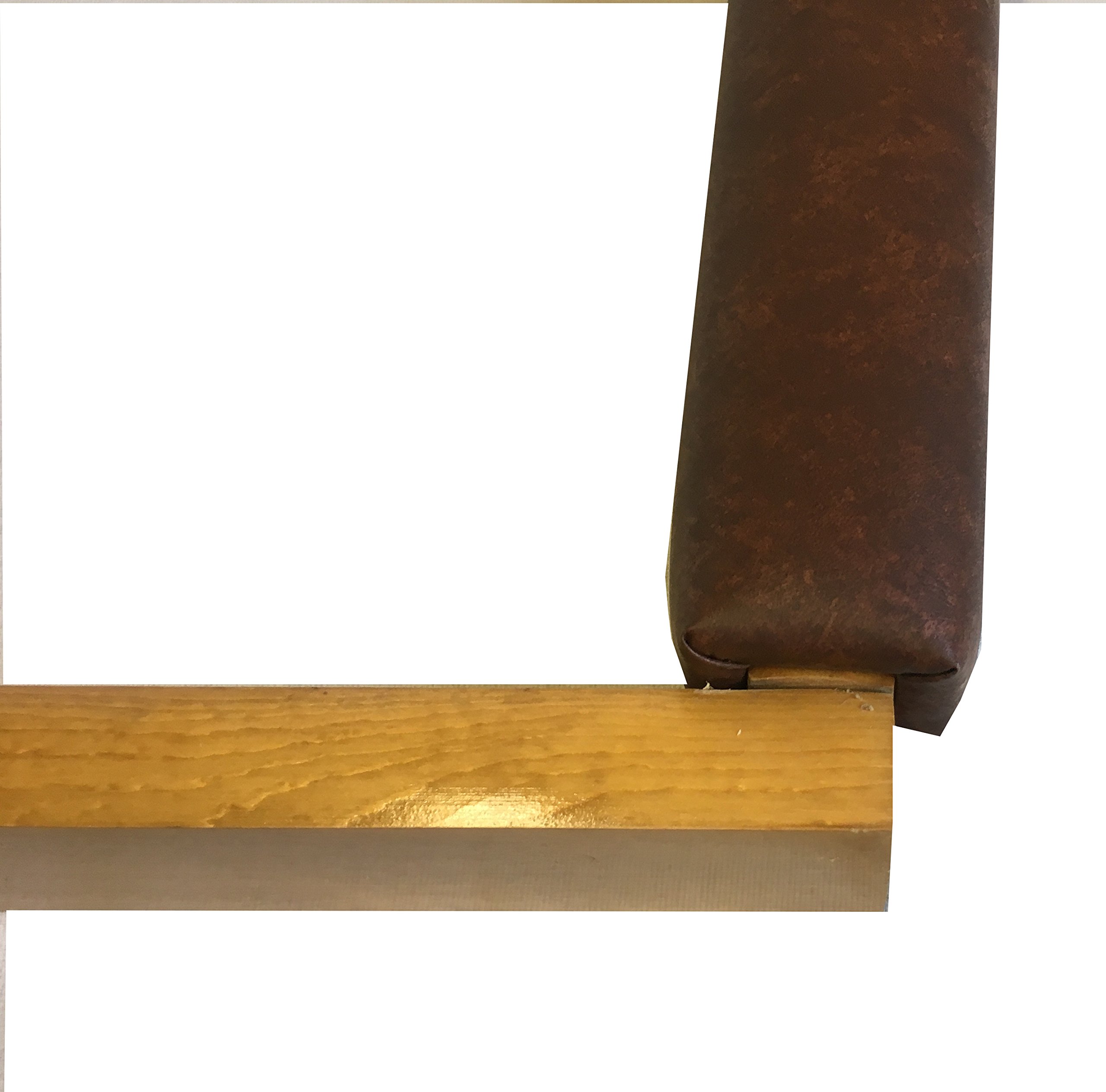 Strobel Organic 2 Piece Vinyl Upholstered Rail Cushions Brown Vinyl