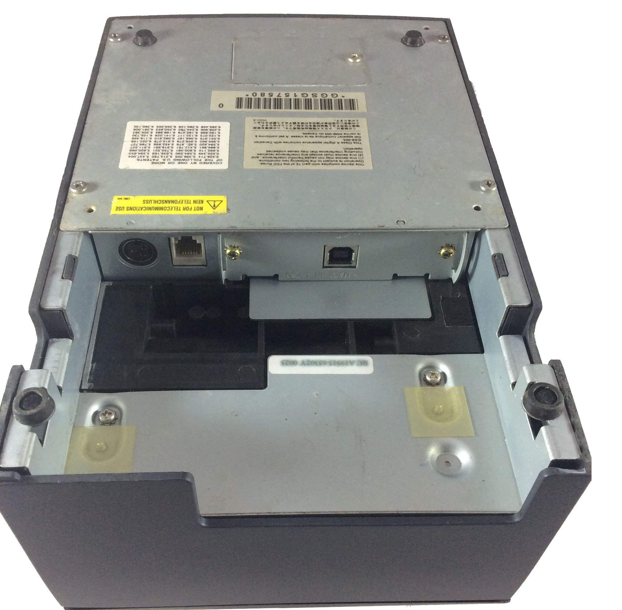 TM-U220B, Impact, two-color printing, 6 lps, USB interface, Auto-cutter, Solid Cover, Dark gray (Renewed)