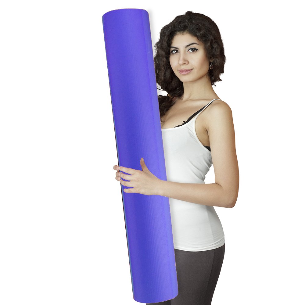Crown Sporting Goods 36" x 6" Premium EVA Foam Roller β Firm, Dense, and Shape-Restoring (Blue)