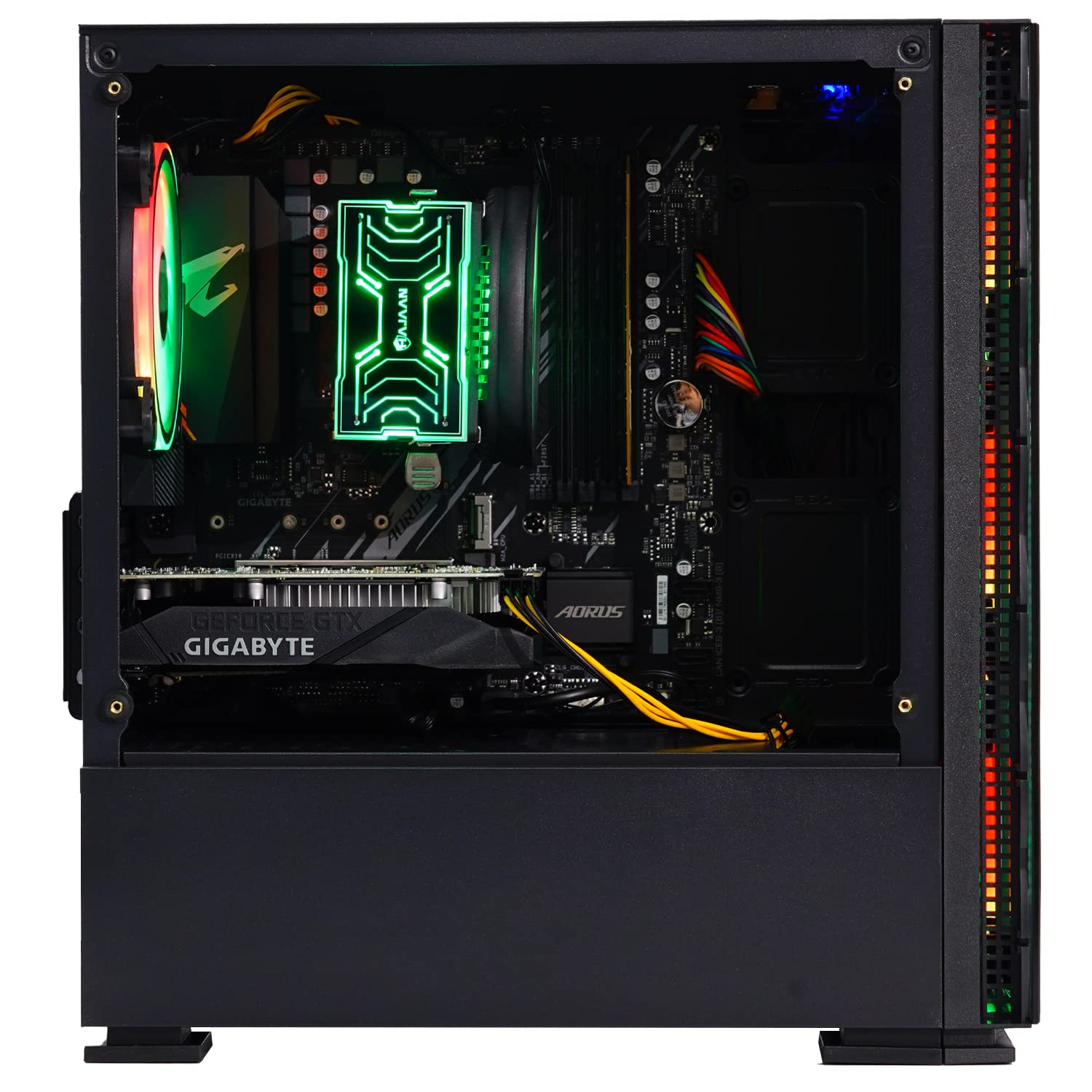 HAJAAN Breeze Gaming Desktop Tower PC - Intel Core i3-10100F Processor 3.6GHz, AMD RX 550 4GB, 16GB DDR4 RAM, 2TB SSD, WiFi Windows 11 Pro