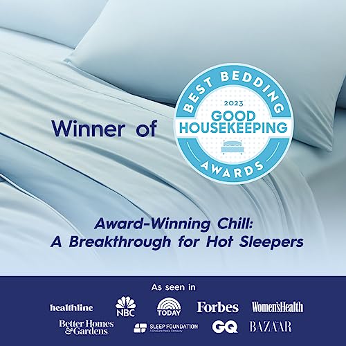 REST Evercool™ Cooling Comforter, Cooling Blanket for Hot Sleepers, Night Sweats, Menopause Hot Flash. Buttery Soft, Nontoxic, Hypoallergenic, Machine Washable, All Season Duvet, Blue Queen 90"x90"