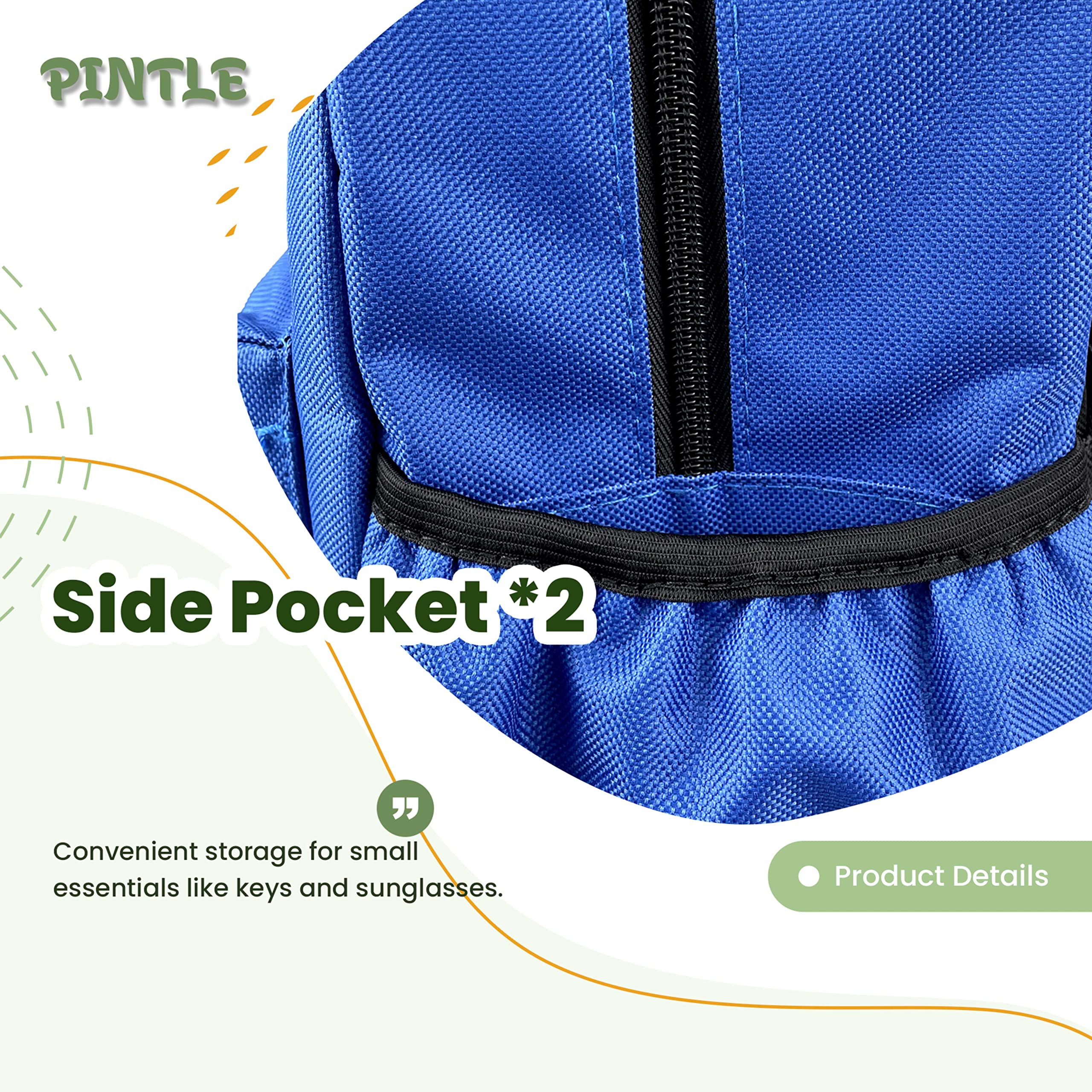 EGGPOD 3PCS Blue Friends Backpack 17 Inch Aesthetic Casual Pesonalized Backpack Set, Breathable Portable Large Capacity Daypack, Lightweight(Blue)