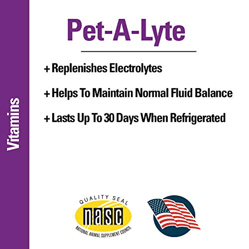 Vet Classics Pet-A-Lyte Oral Electrolyte Solution for Dogs and Cats – Helps Replace Fluids Lost From Pet Dehydration, Diarrhea, Vomiting – Replaces Dog Electrolytes – 32 Oz.
