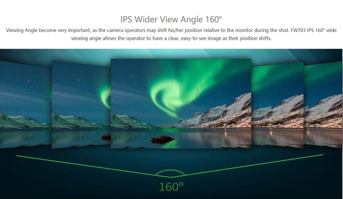 FEELWORLD FW703 7 Inch DSLR On Camera Field Monitor 3G SDI 4K HDMI Input Output Video Assist Peaking Focus IPS Full HD 1920x1200