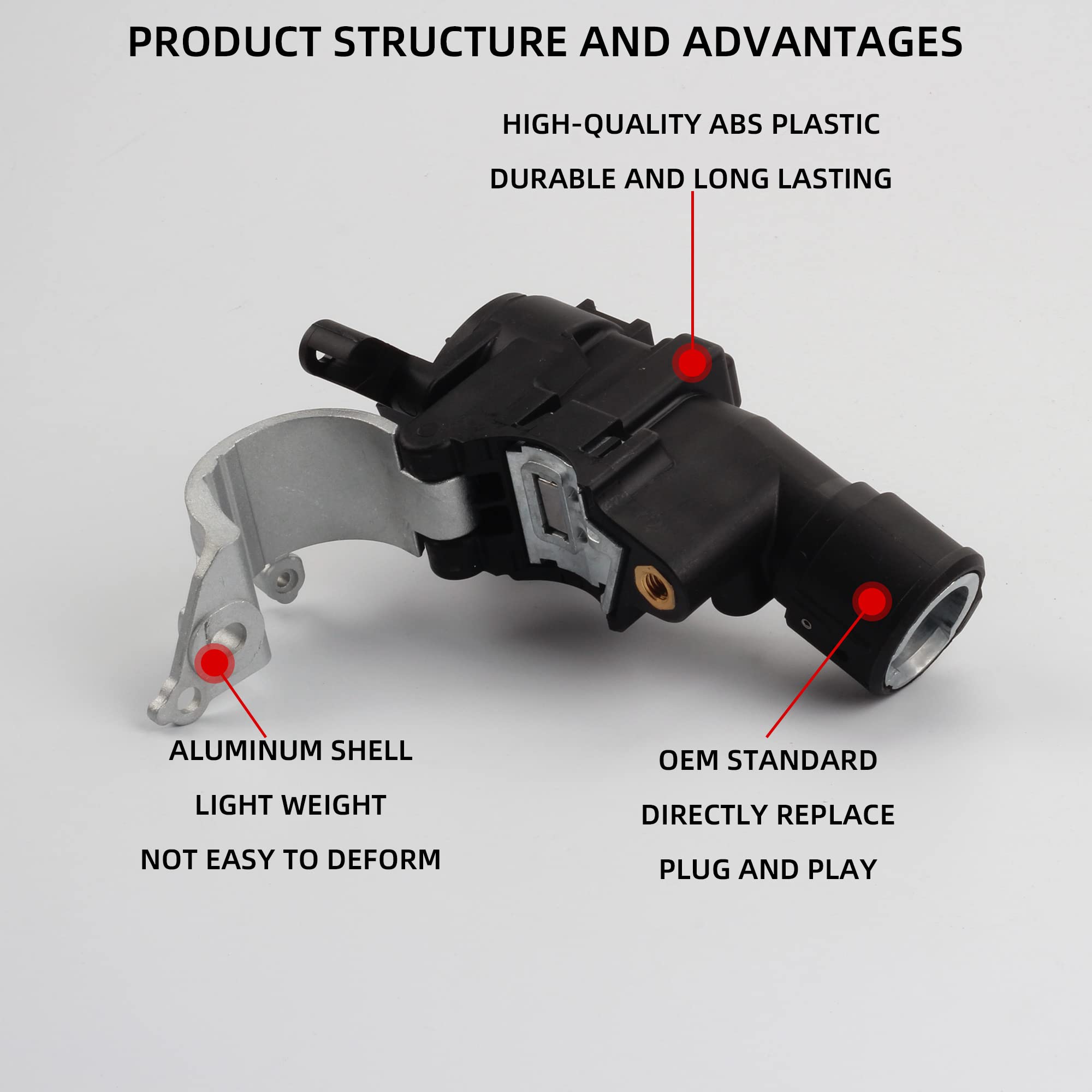 Dasbecan Ignition Lock Housing for Mazda Tribute 2008-2011 Escape 2008-2012 Mercury Mariner 2008-2010 Focus 2009-2011 Replaces# 9L8Z3511A 989-019