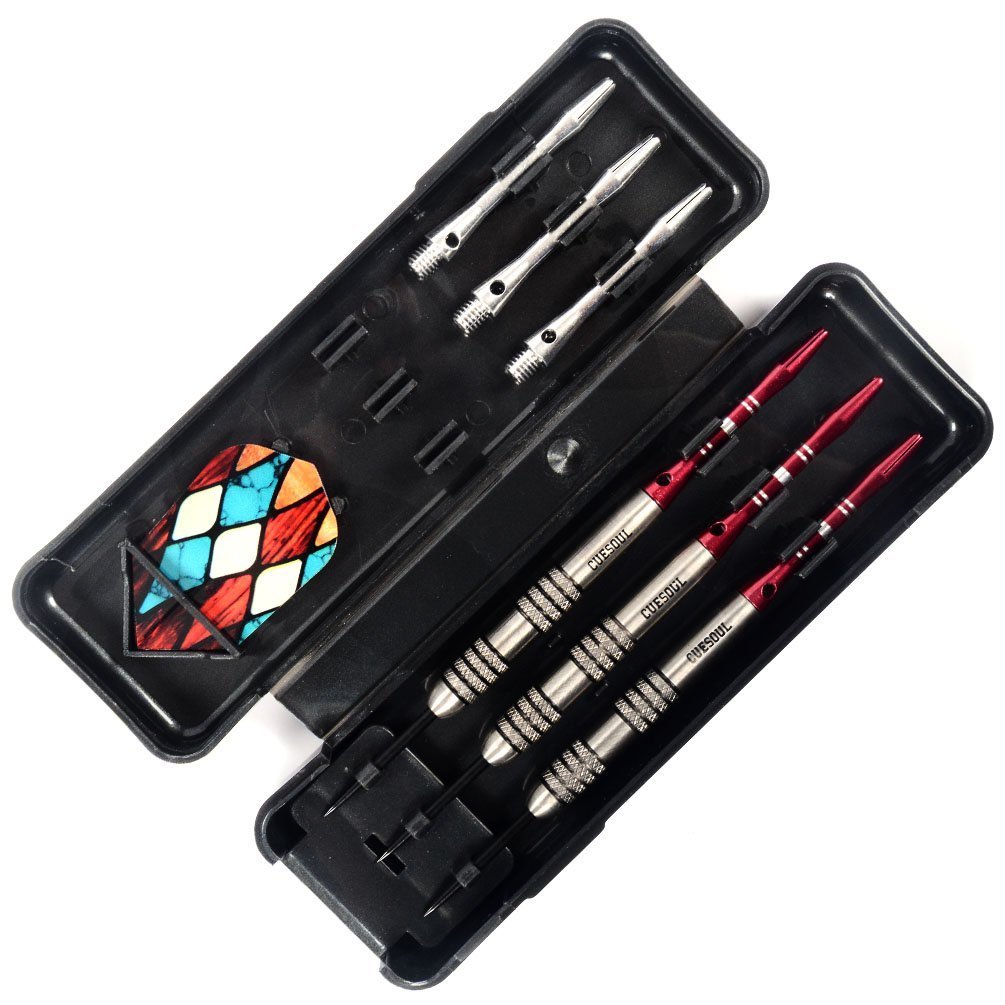 CUESOUL 24 Grams Tungsten Steel Tip Darts Set 95% Tungsten