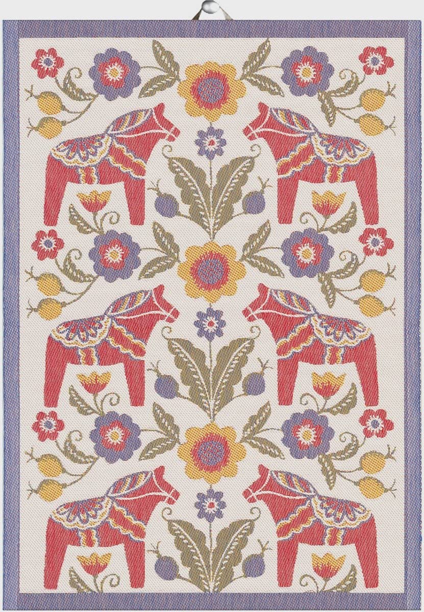 Ekelund Weavers - Kurbitshäst - 100% Organic Cotton Dish Towel - @14 x 20 inches