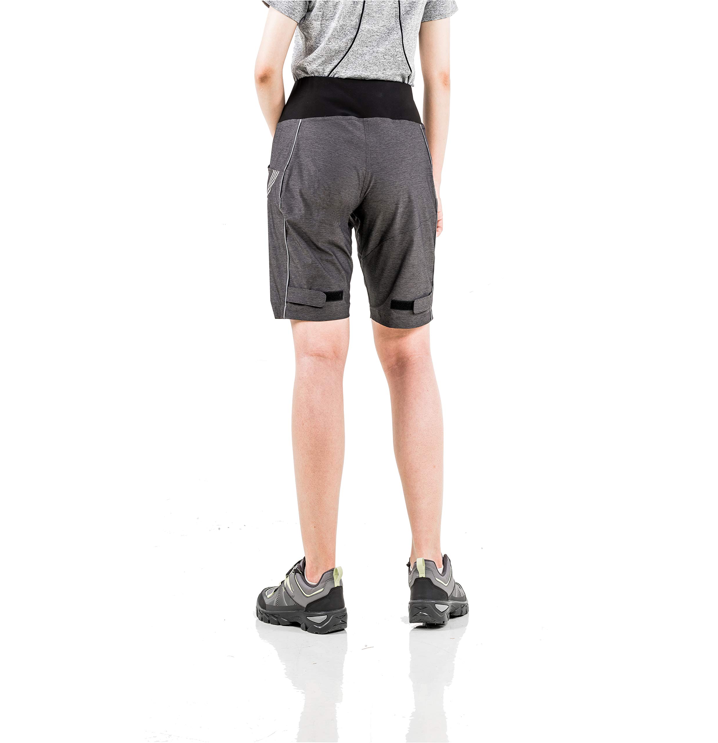Cycorld-Women's-Hiking-Shorts-Quick-Dry-Lightweight-for-Outdoor-Camping-Travel-Shorts (Grey, Large)
