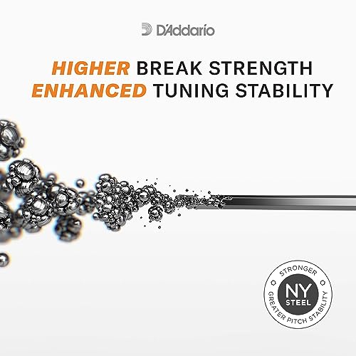 D'Addario Bass Guitar Strings - NYXL Bass Strings - NYXL45130 - Unrivaled Strength, Tuning Stability, Enhanced Response - For 5 String Bass Guitars - 45-130 Regular Light 5-String, Long Scale