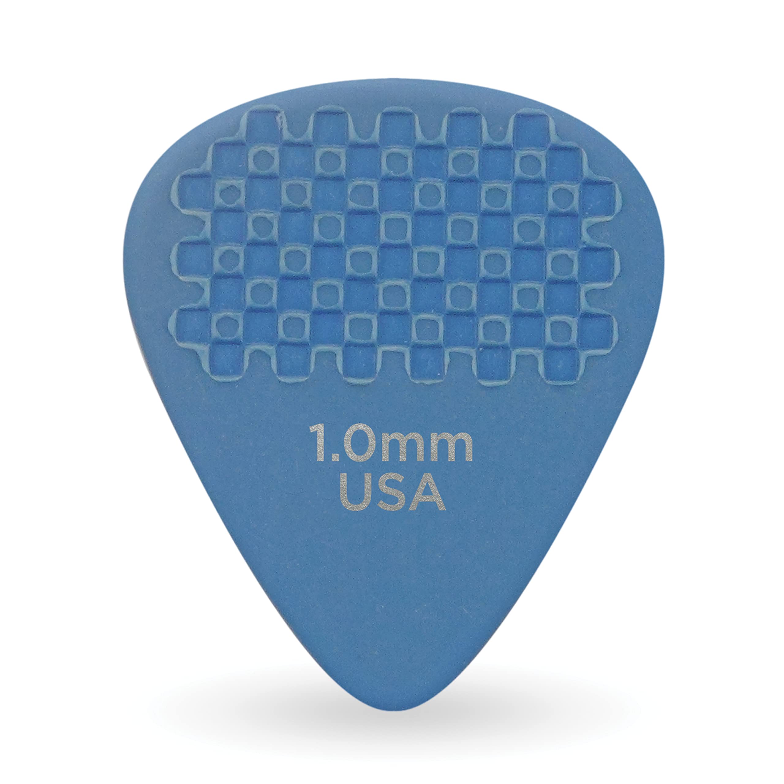 D'Addario DuraGrip Guitar Picks - Guitar Accessories - Grip Stamped - Guitar Picks with Grip for Acoustic Guitar, Electric Guitar, Bass Guitar - 10-pack, 1mm-Medium/Heavy