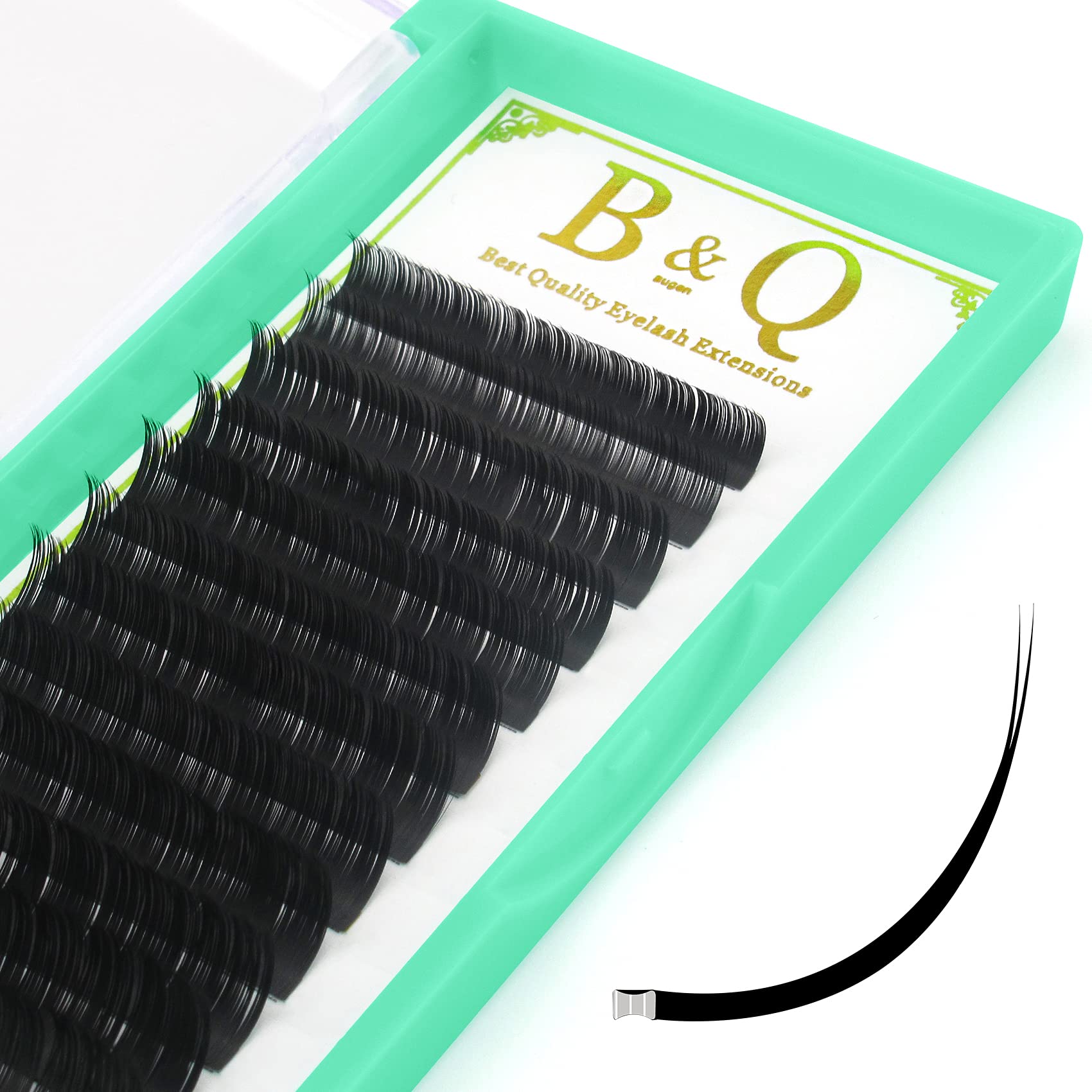 Flat lashes 0.15 0.20 Ellipse Flat Lashes C CC D DD Curl Flat lash extensions Matte BlacK Eyelash Extensions 9-16 MIX (CC-0.20, 9-16 MIX)