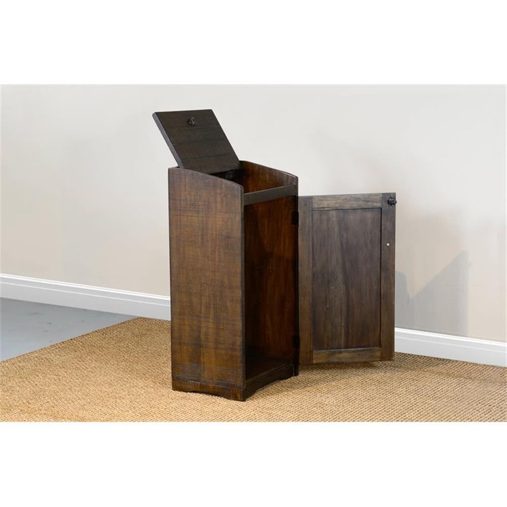 Sunny Designs 2110TL Homestead trash Box in Tobacco Leaf