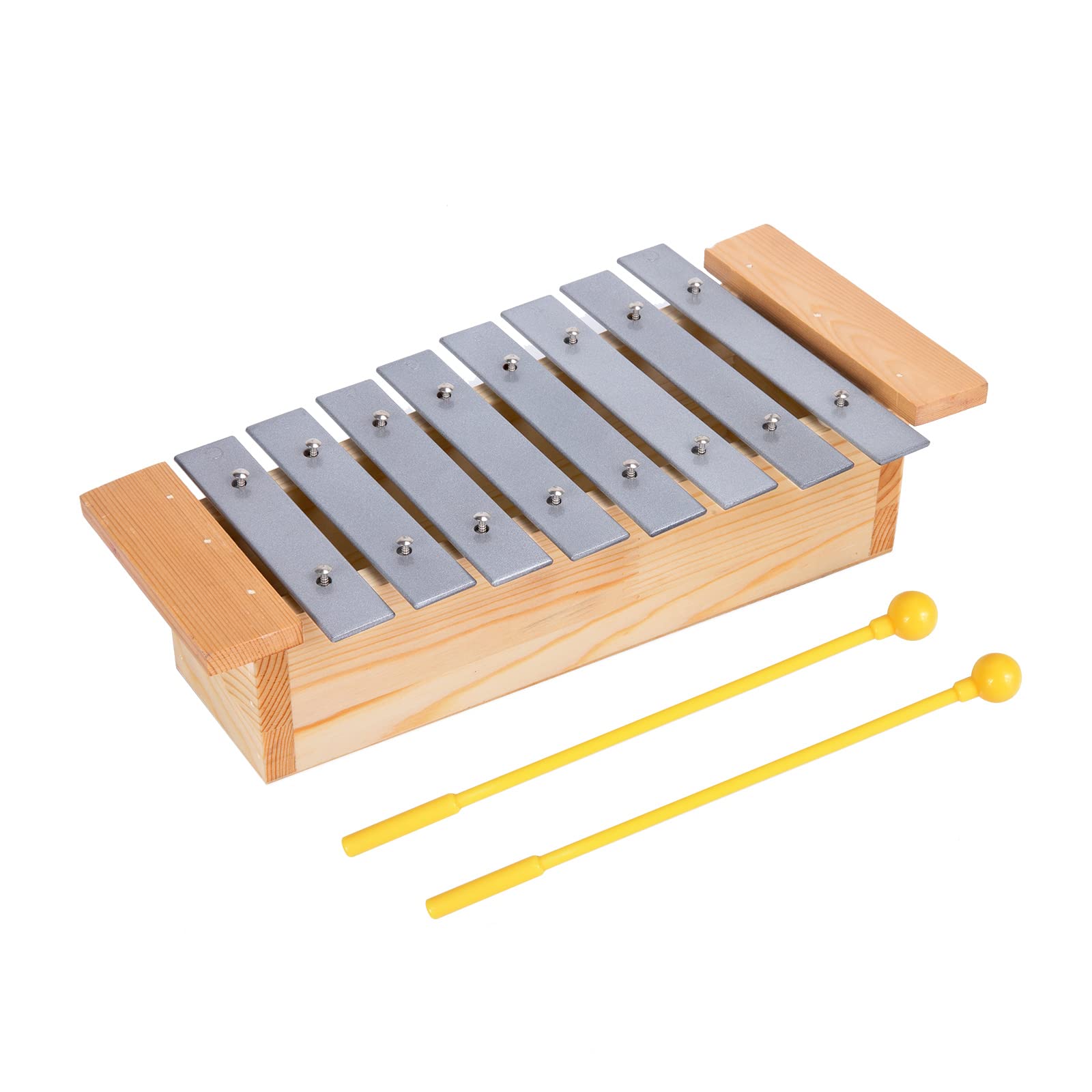 ENNBOM 8 Note Glockenspiel Echo Chamber Xylophone Box Type Glockenspiel with Mallet