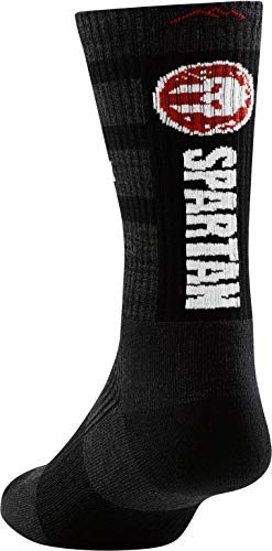 Darn Tough Women's Spartan Crew Lightweight Cushioned Socks Charcoal/Black Size Large