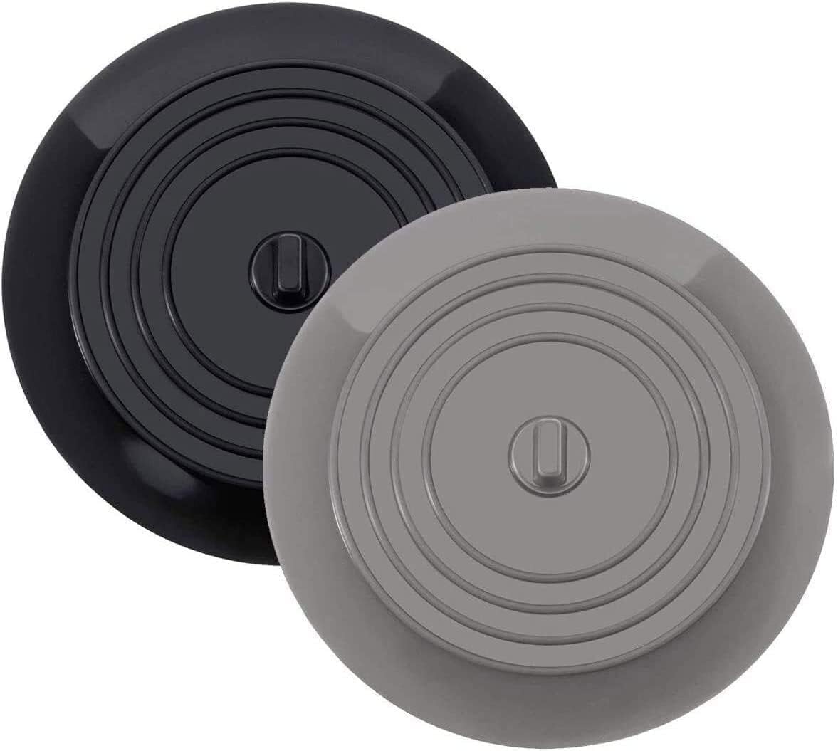 Liffshsy Rubber Drain Stopper, 2PCS Silicone Floor Drain Plug Cover Kitchen Bath Tub Sink Rubber Water Stopper, Kitchen Sink Laundry Bathtub Floor Water Plugs