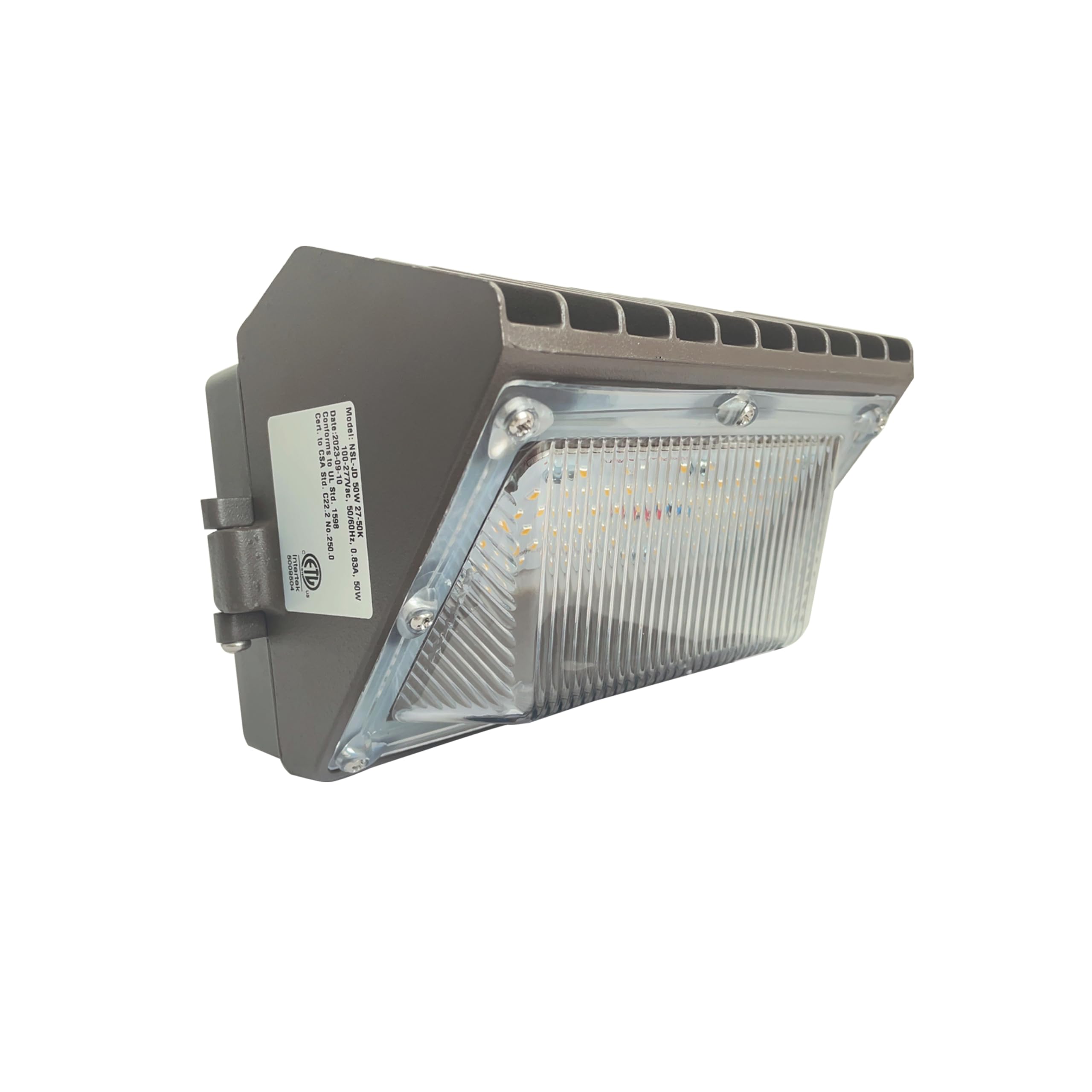 NEW SOONLED LED Wall Pack Light, 50W 6000lm 5000K Dusk-to-Dawn Photocell,Waterproof IP65, 100-277Vac, ETL DLC Listed 5-Year Warranty Outdoor Security Lighting