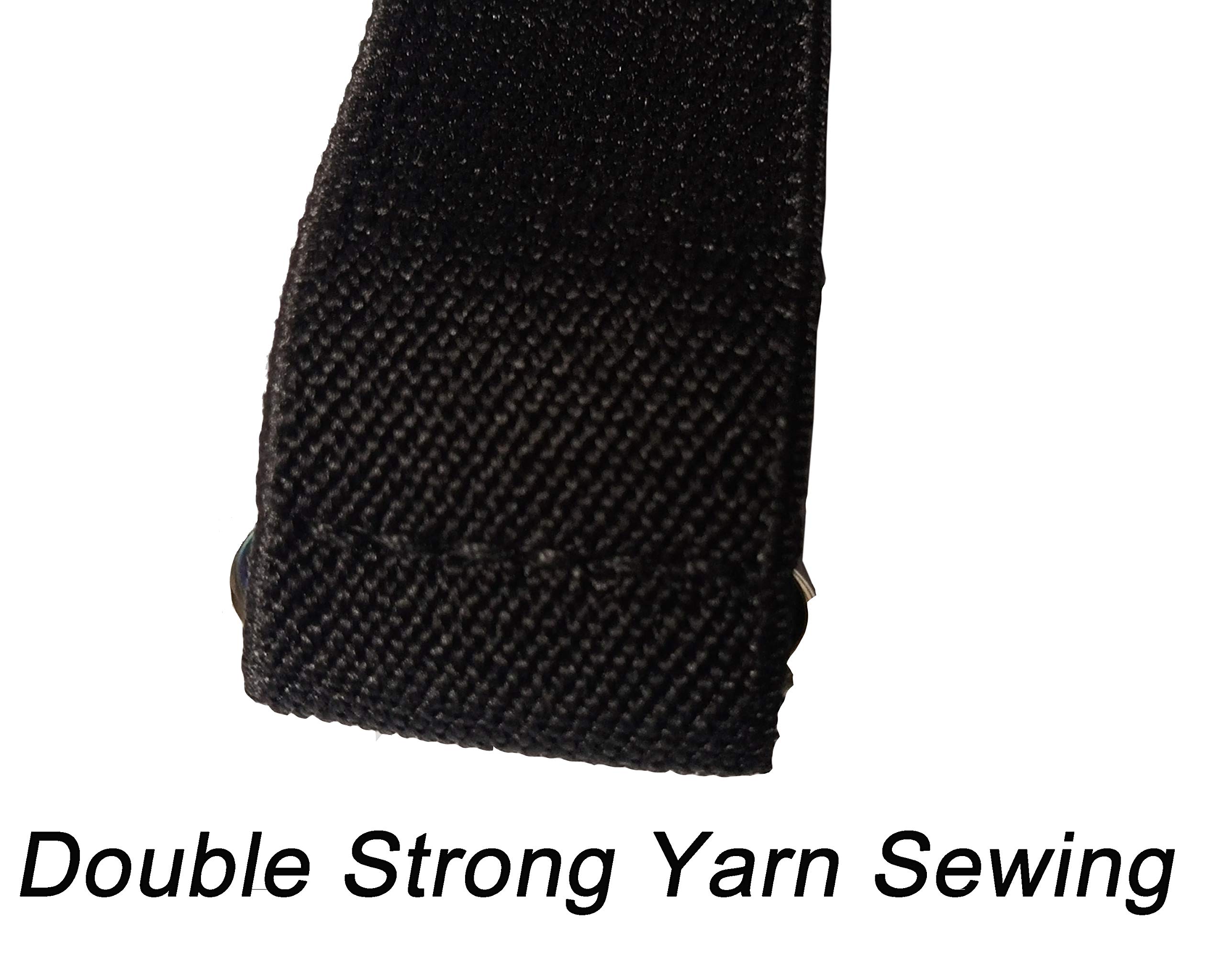 Cyprinus Carpio 2 Pieces Adjustable Shirt Sleeve Holders Anti-Slip Armbands Elastic Sleeve Garters for Women Men(3/4" *12 1/2" BLACK)